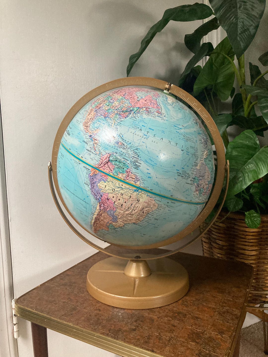 Vintage 12 Inch Globe - Etsy
