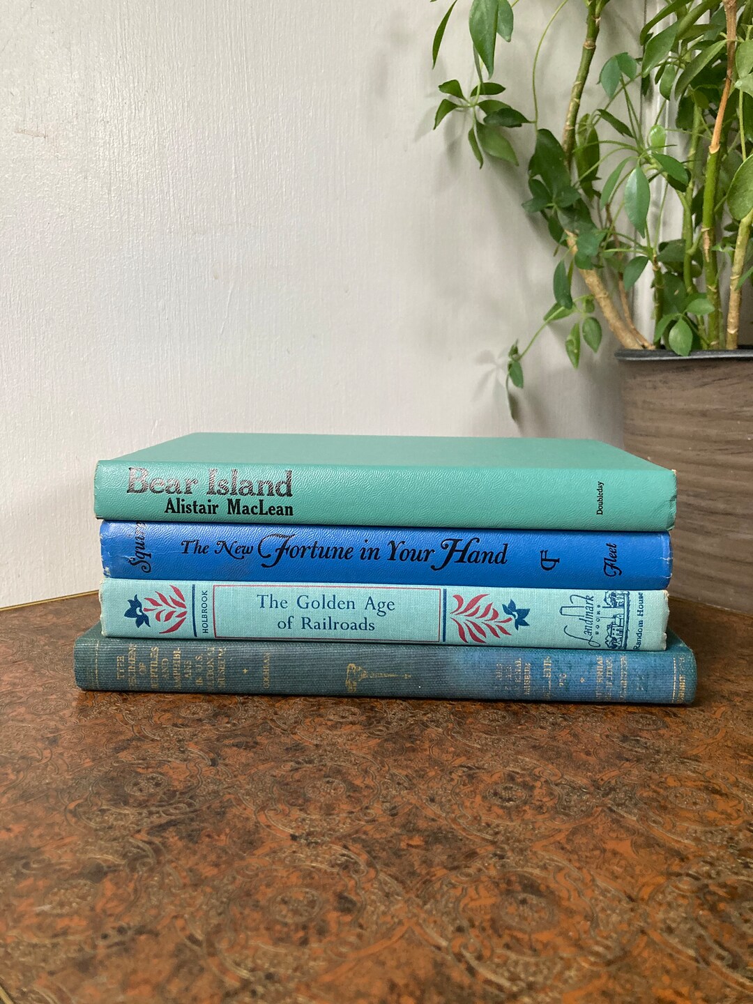 Vintage Blue Book Set - Etsy