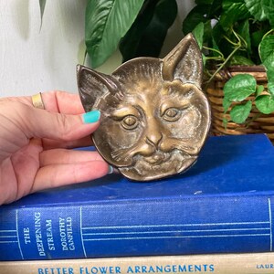 Brass Cat Face Tray - Etsy