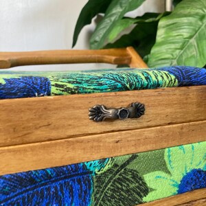Vintage Fabric Covered Sewing Box - Etsy