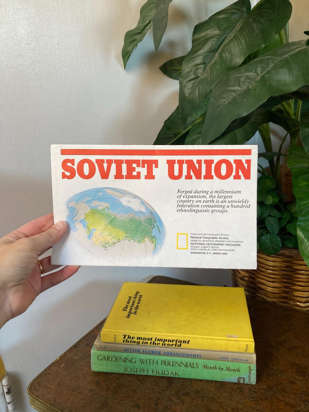 National Geographic Soviet Union Map 1990 - Etsy