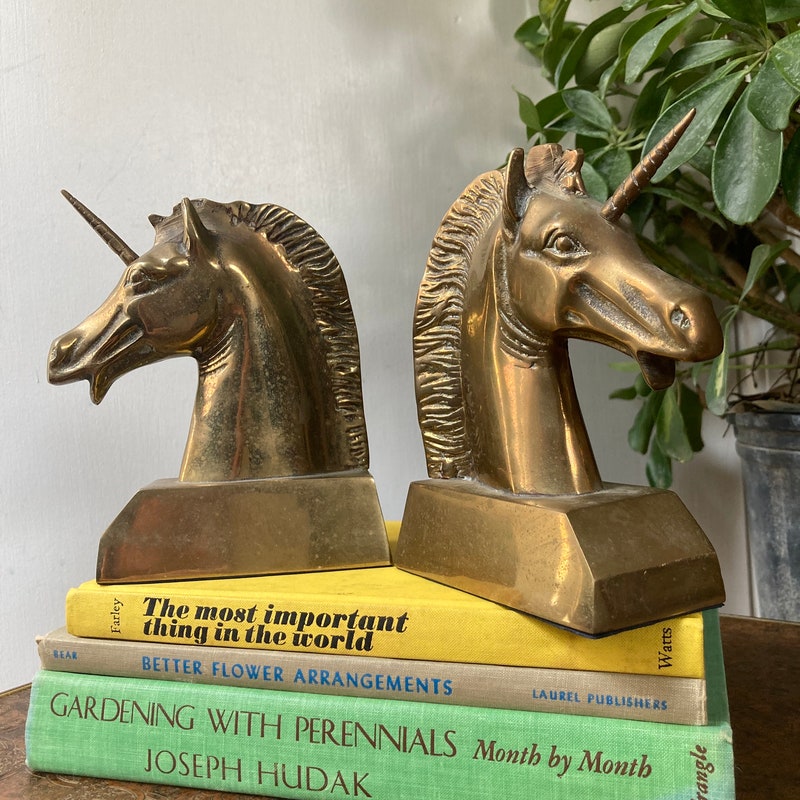Bookends Brass - Etsy