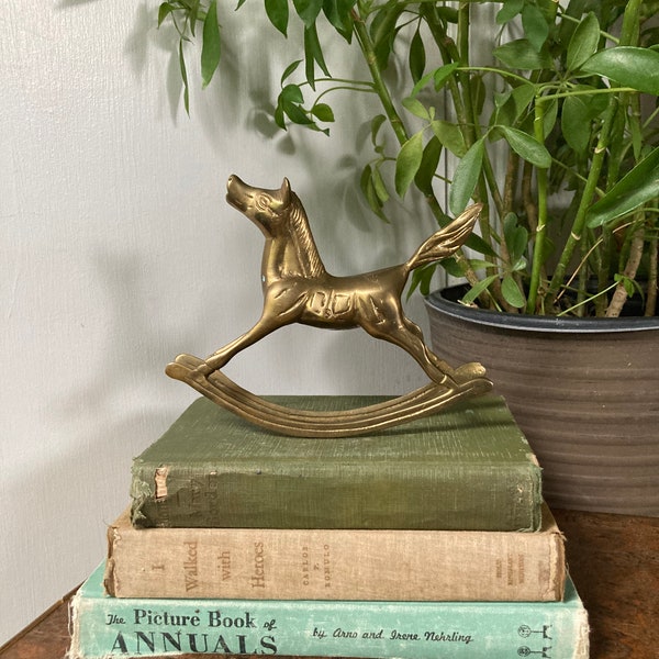 Brass Rocking Horse - Etsy