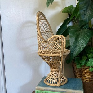 Mini Wicker Peacock Chair - Etsy