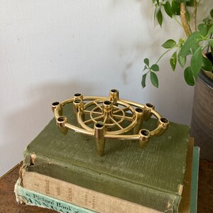 Gold Metal Atomic Candle Holder - Etsy