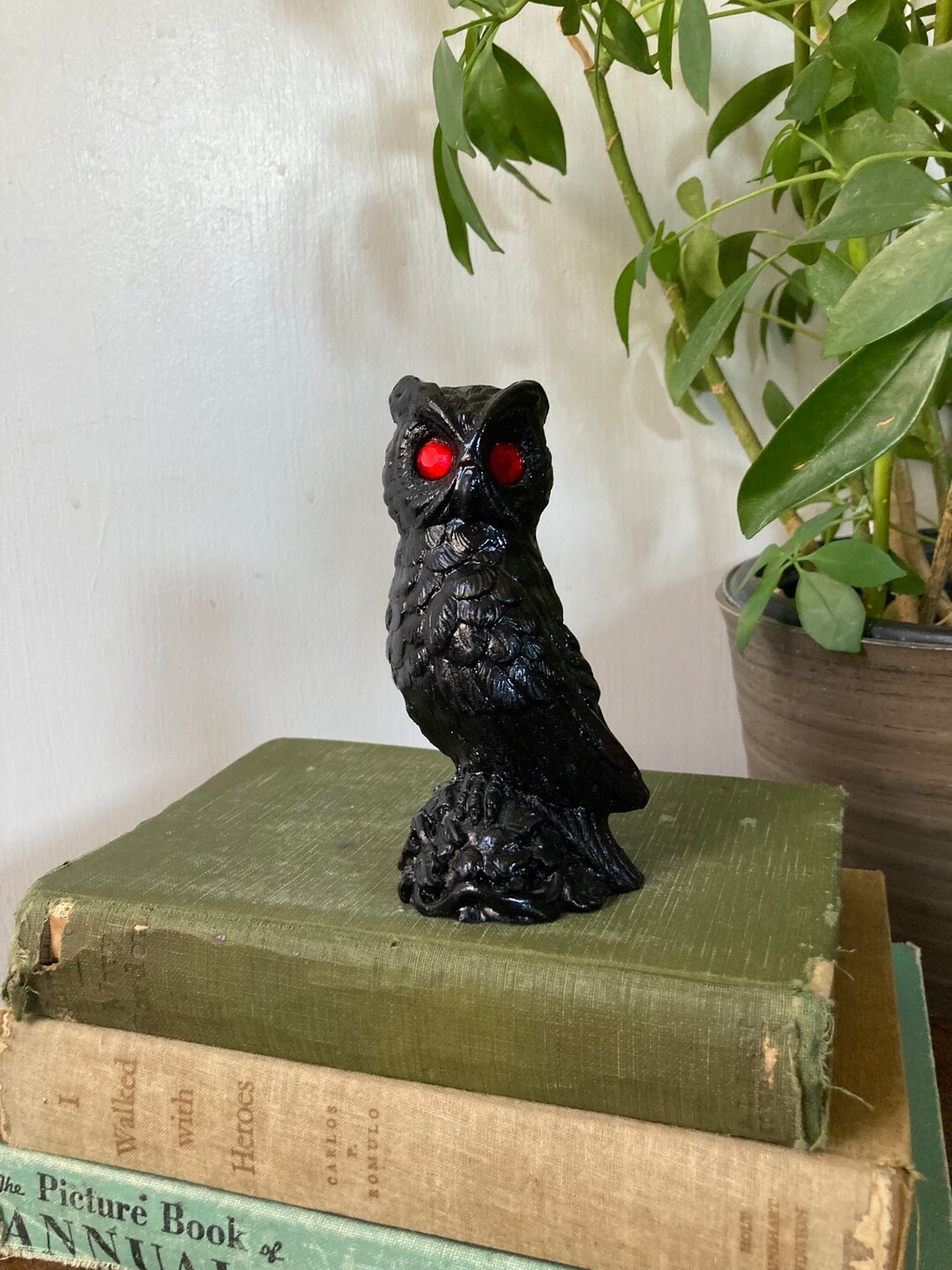 Black Coal Owl - Etsy