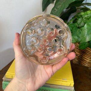 Glass Flower Frog Vintage - Etsy
