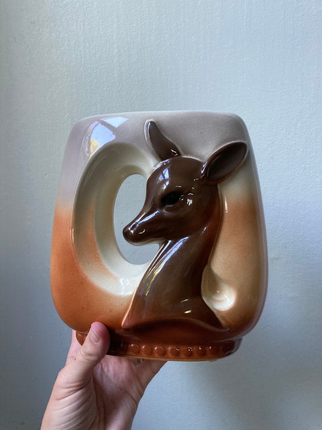 Ceramic Deer Vase. B1332 - Etsy