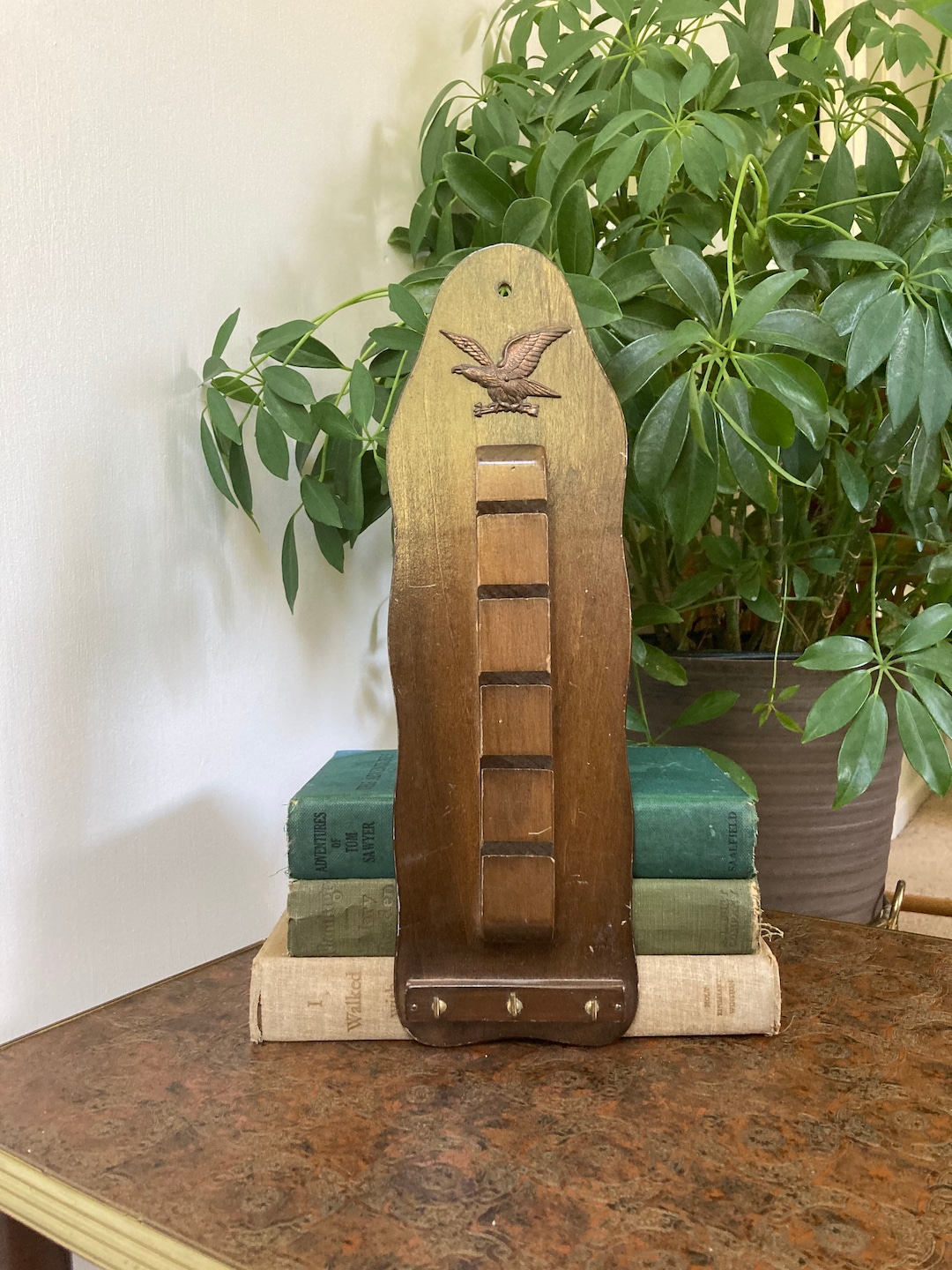 Wood Mail Slot With Key Hook - Etsy