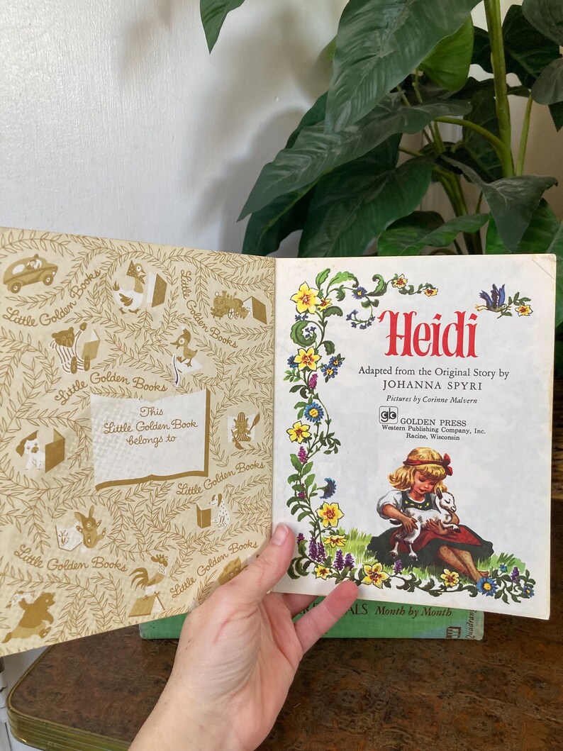 Heidi Little Golden Book - Etsy