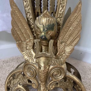 Brass Gargoyle Fireplace Screen - Etsy