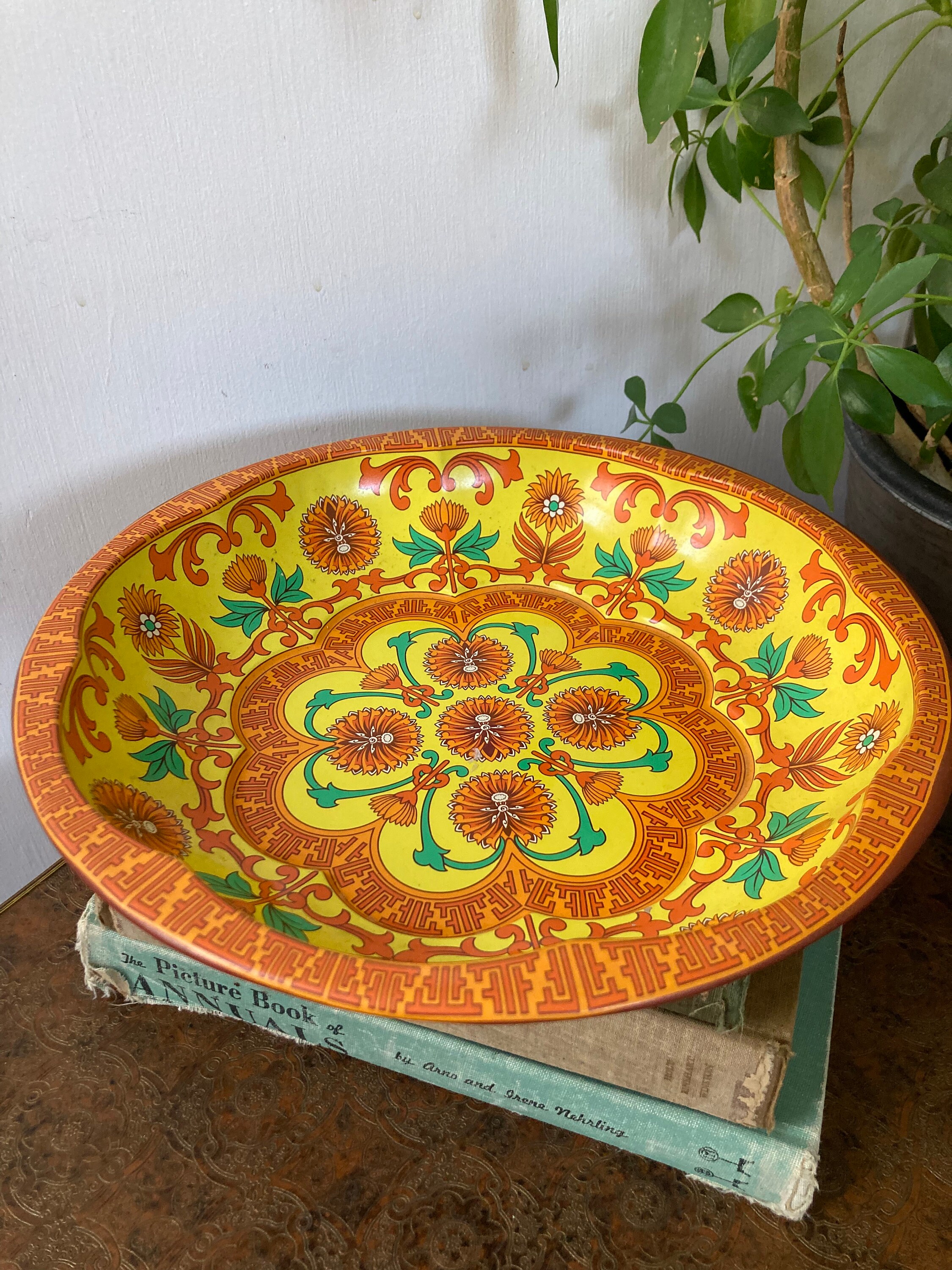 Orange Flower Power Daher Bowl - Etsy