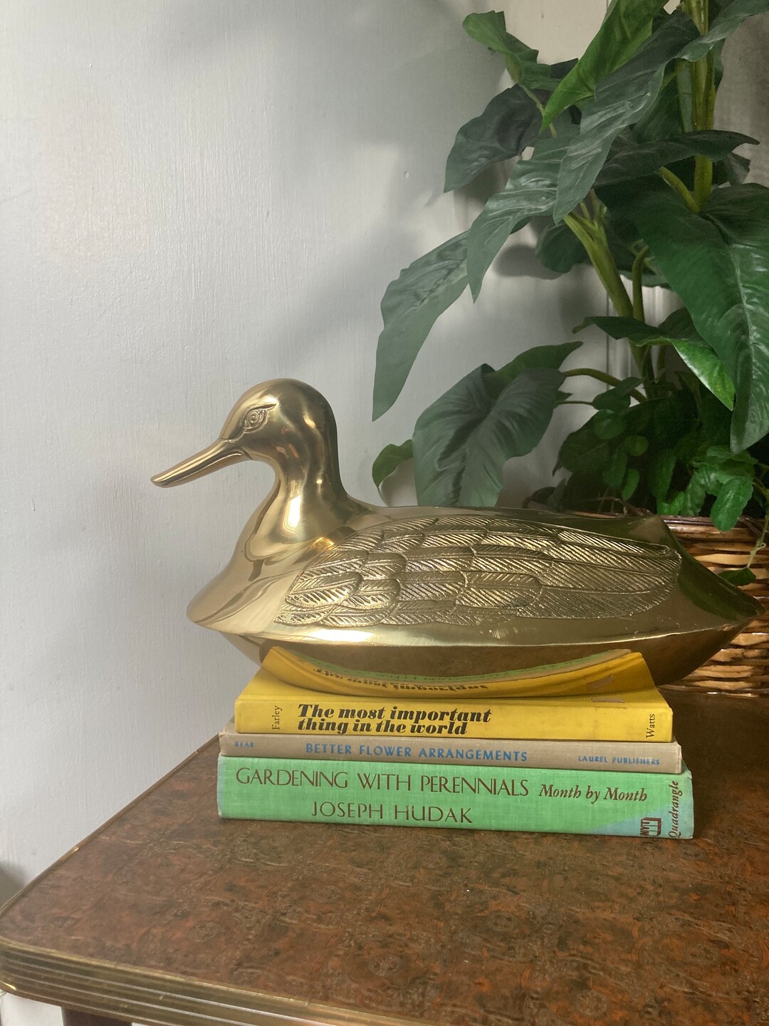 Large Vintage Brass Duck Box. C - Etsy