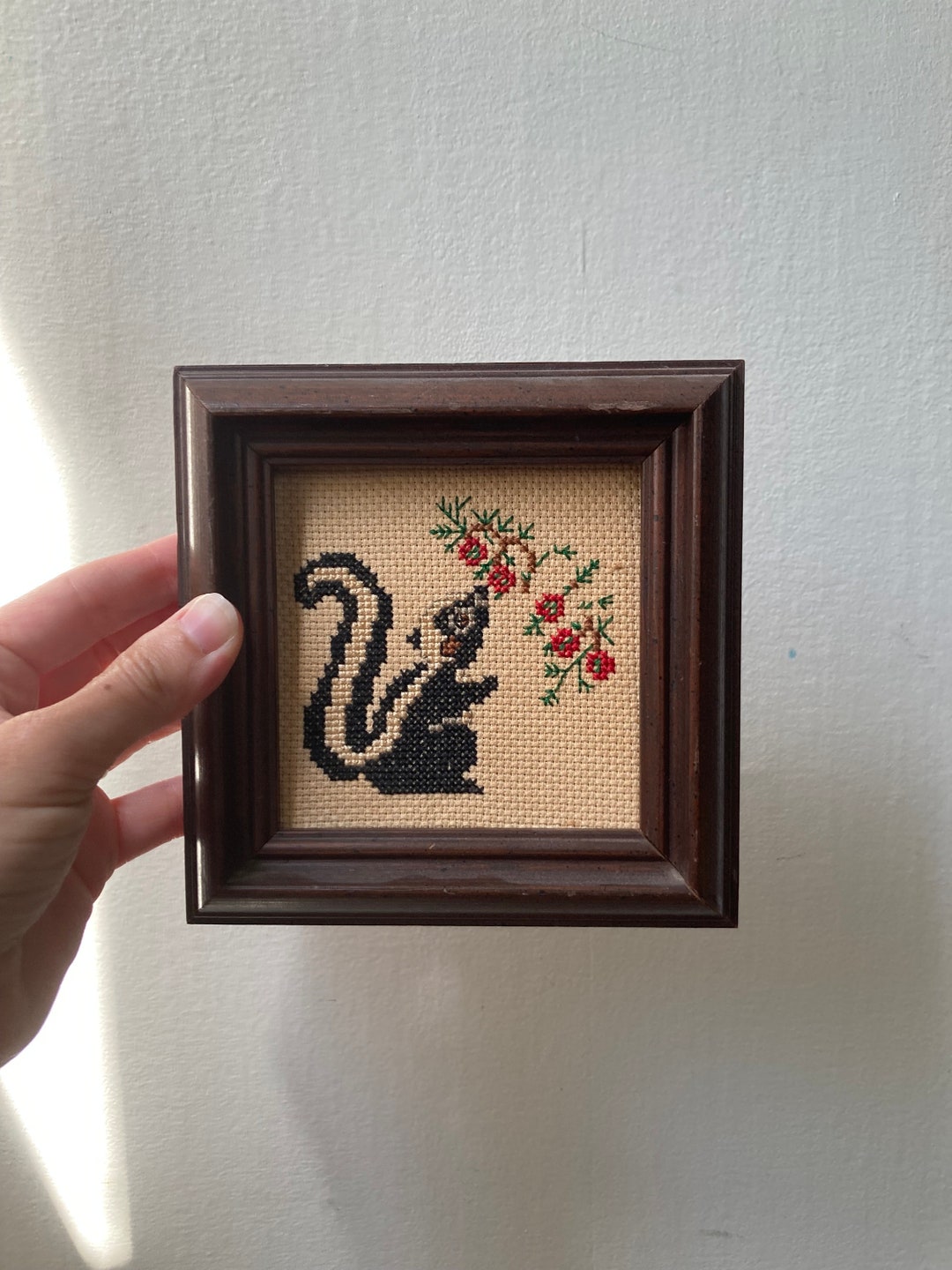 Tiny Skunk Cross Stitch - Etsy