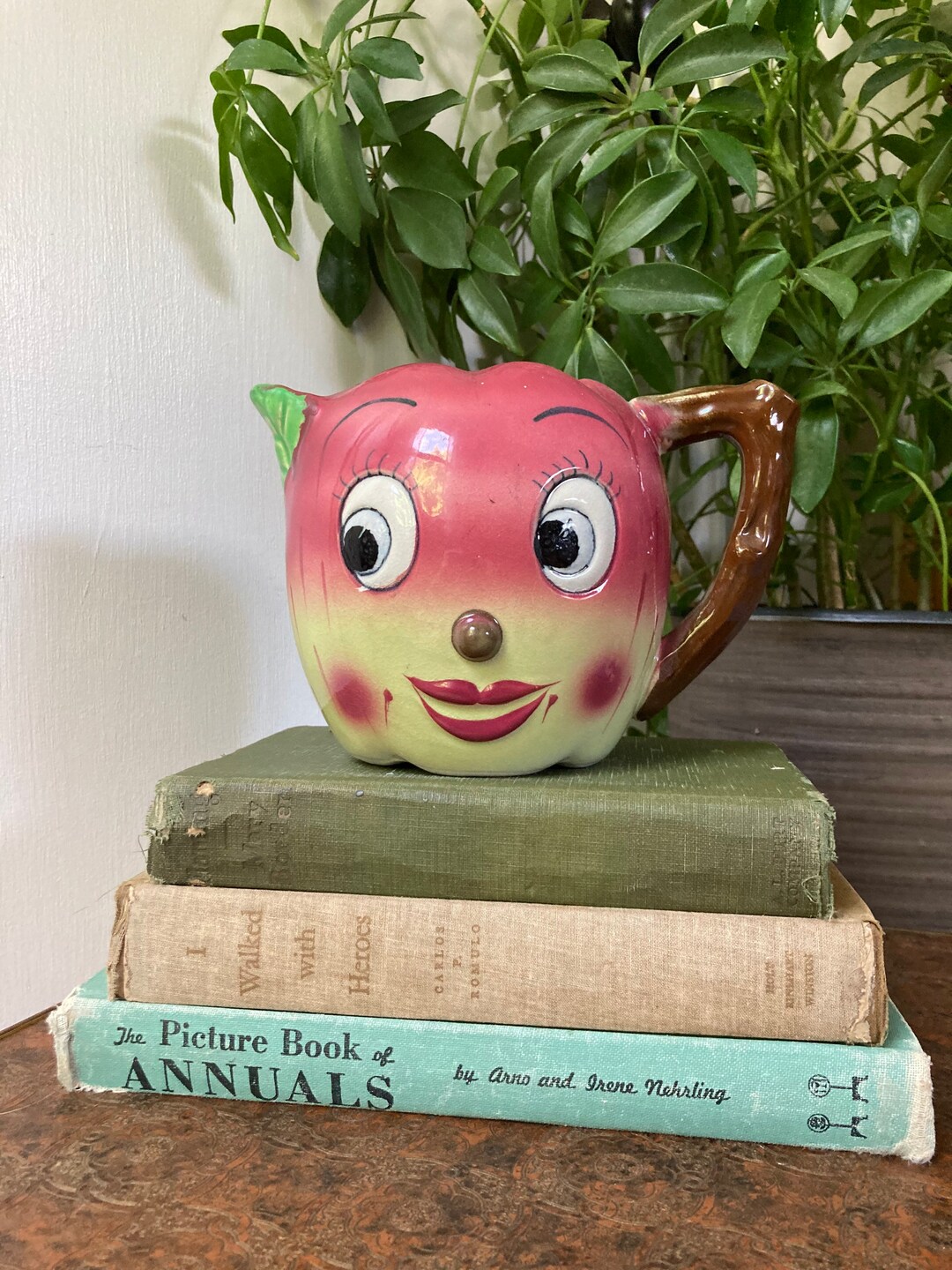 Anthropomorphic Apple Teapot No Lid - Etsy