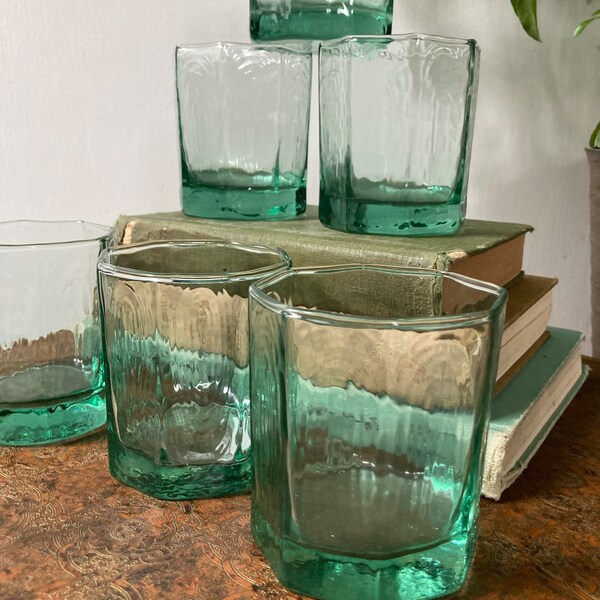 Octagon Glasses - Etsy