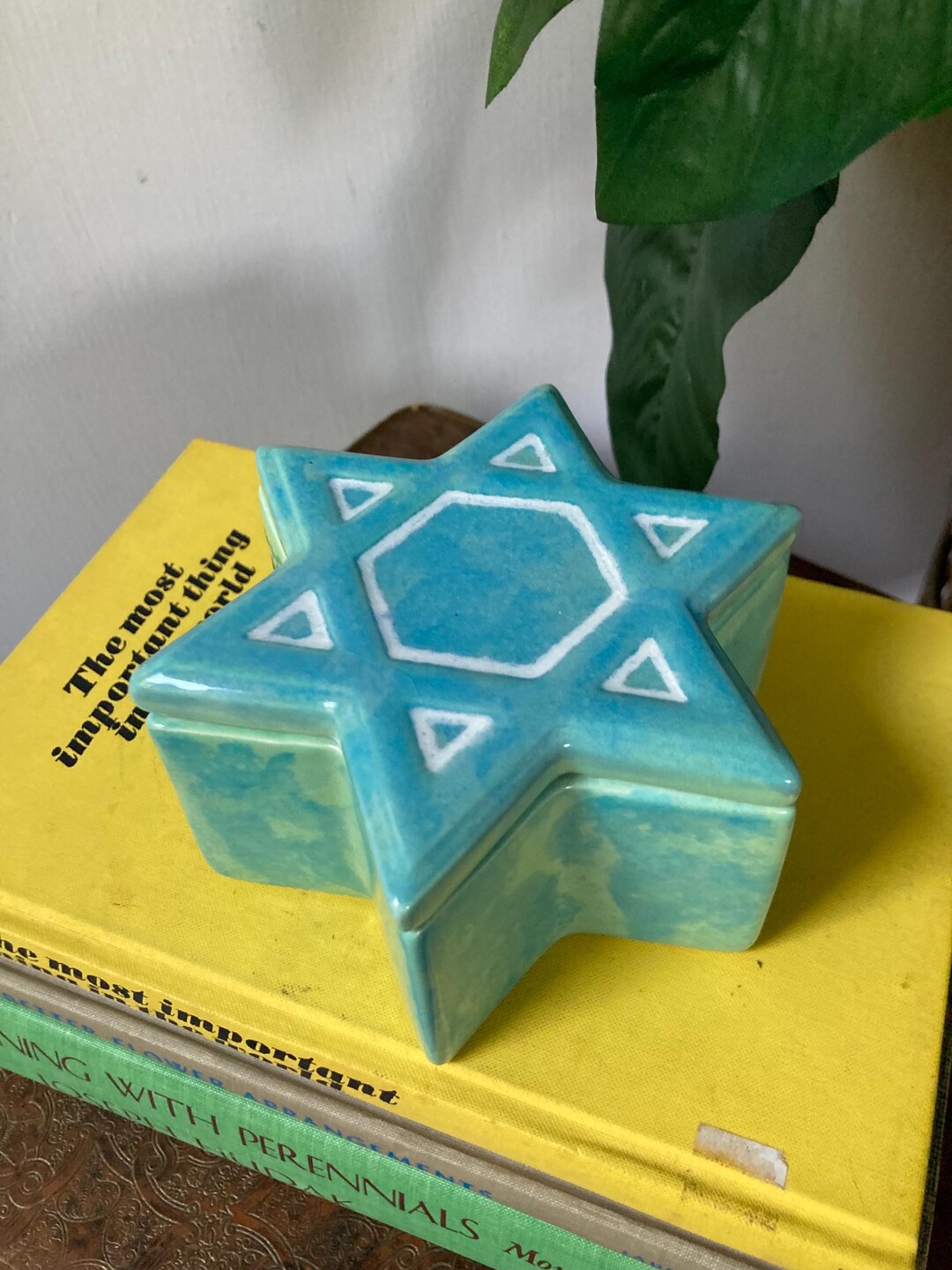 Ceramic Star of David Box - Etsy