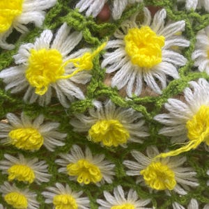 Crocheted Daisy Chain Afghan - Etsy