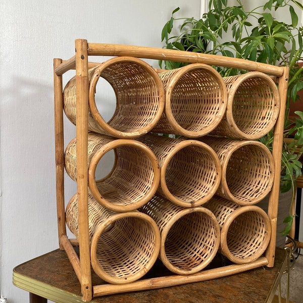Wicker Wine Rack - Etsy