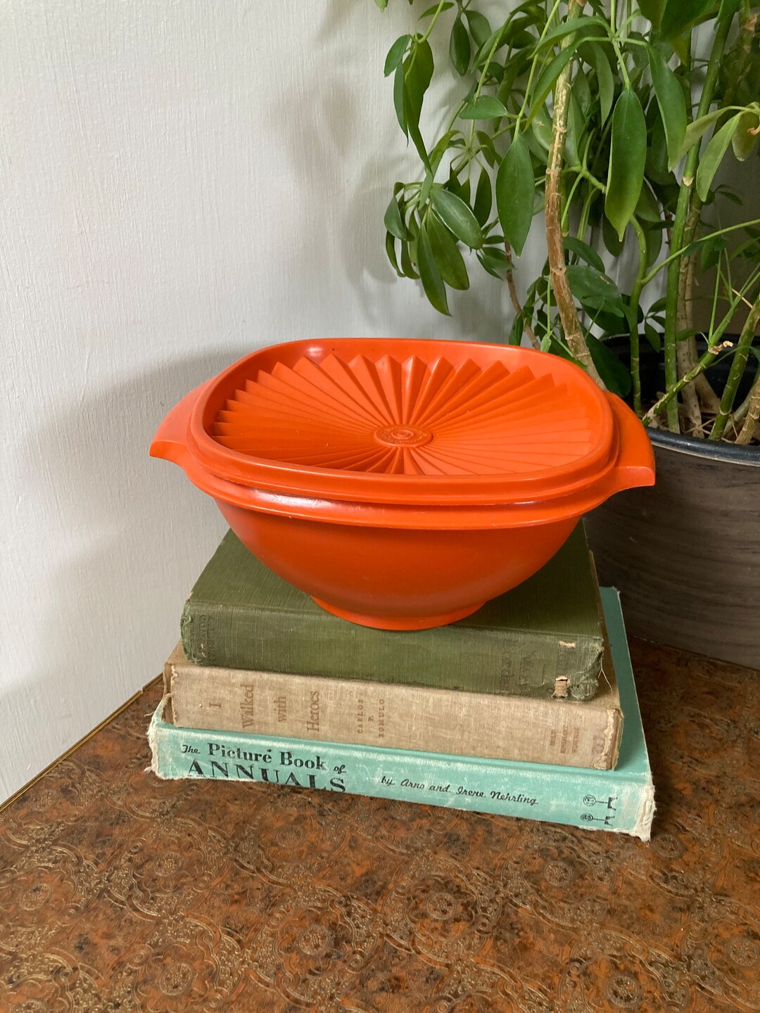 Orange Tupperware Container - Etsy