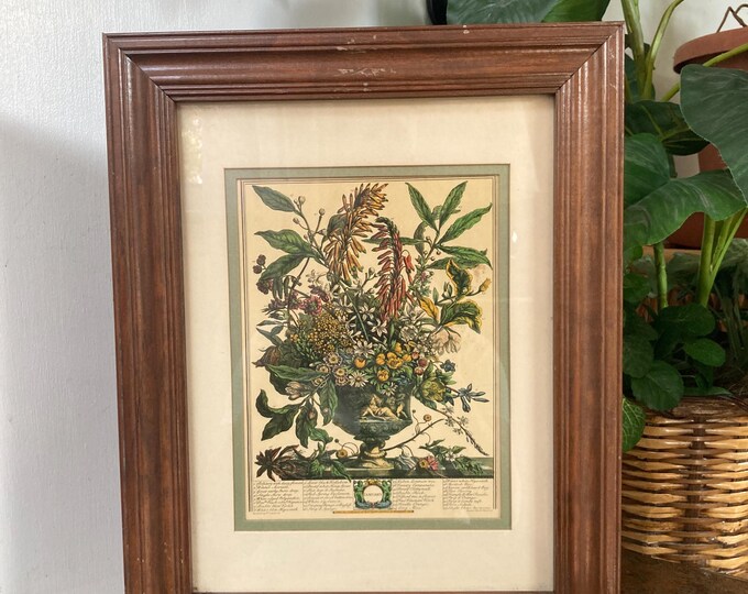 January Flowers Furber Print - Etsy