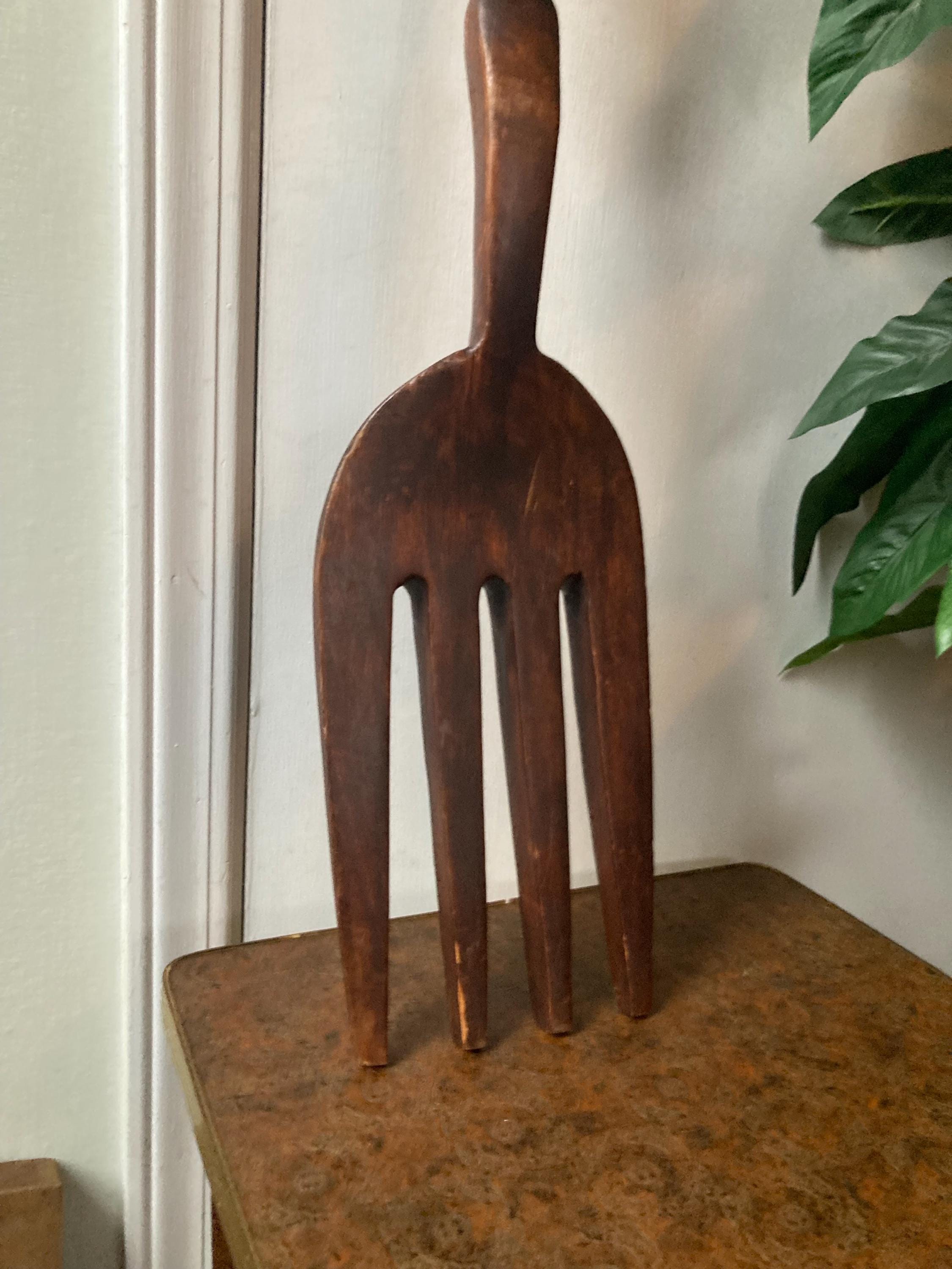 Extra Large Wood Fork Kitchen Decor - Etsy