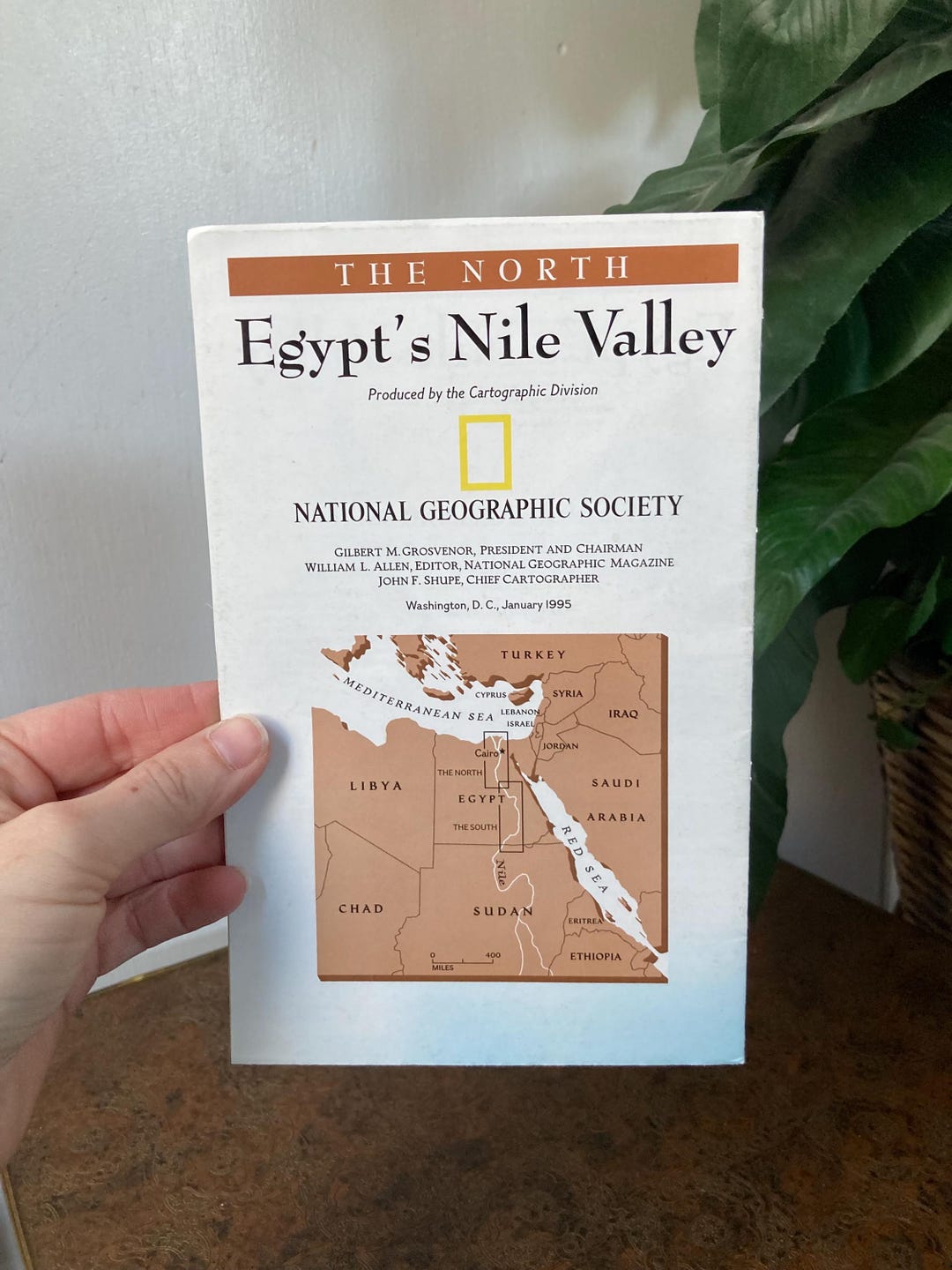 National Geographic Nile River Map 1995 - Etsy