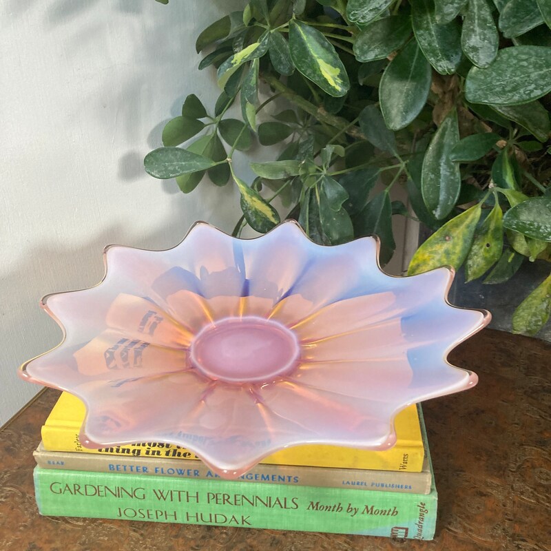 Pink Glass Tray - Etsy