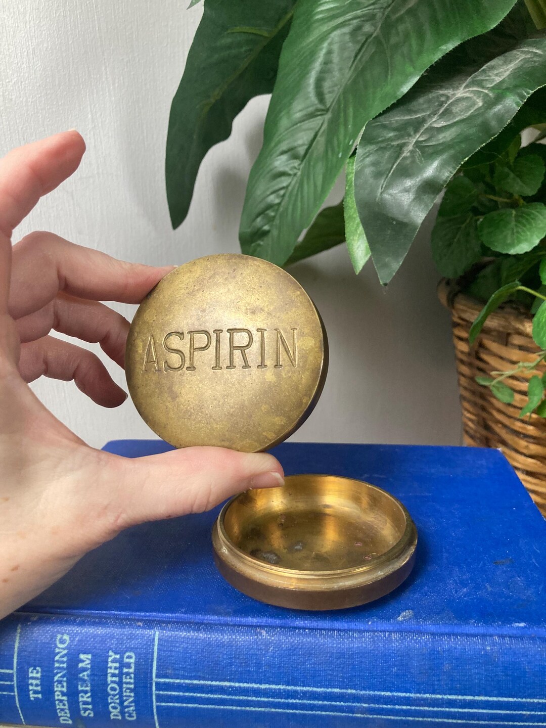 Brass Aspirin Box - Etsy