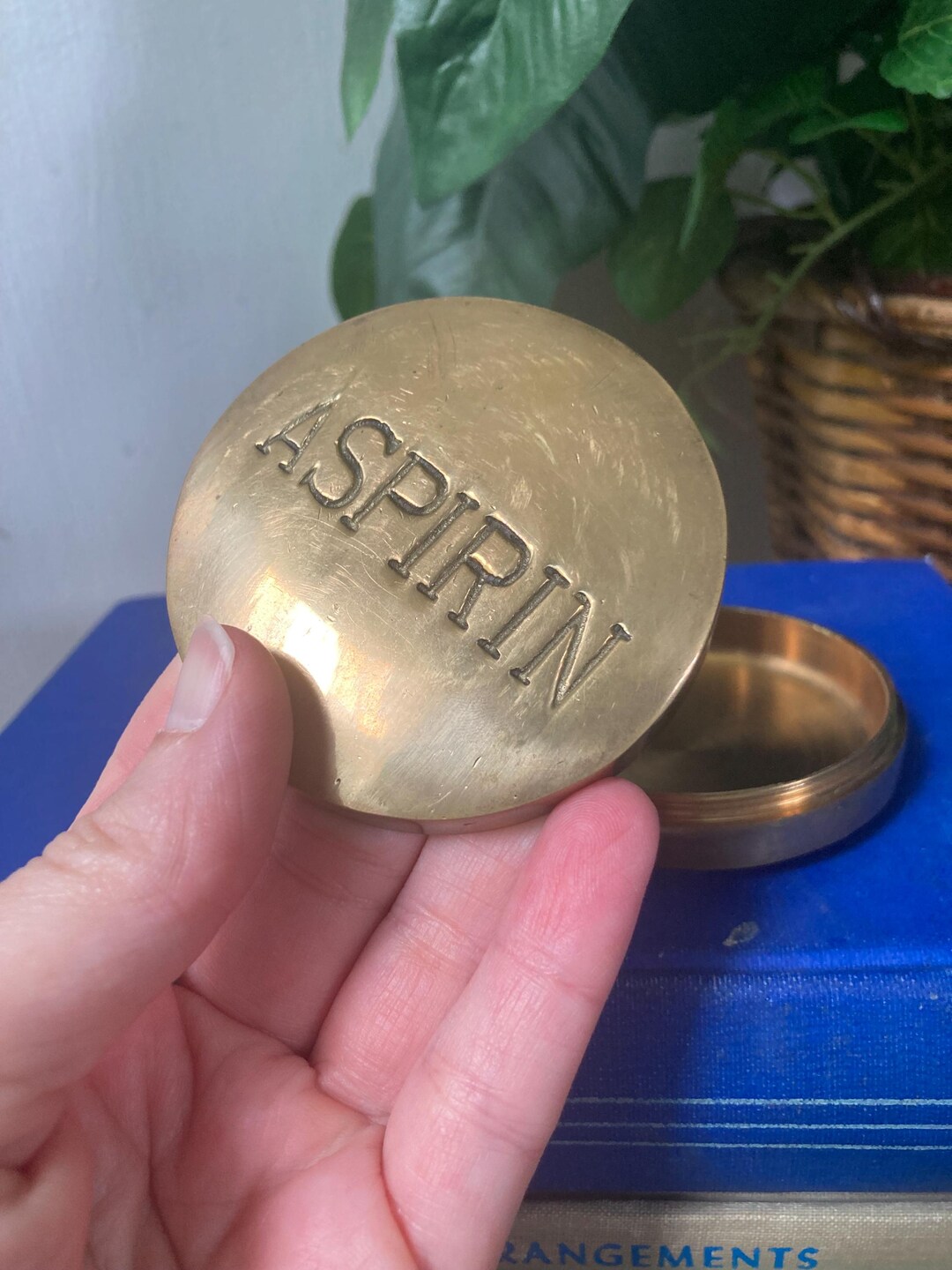Brass Aspirin Box - Etsy