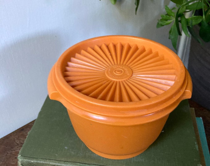 Orange Tupperware Container - Etsy