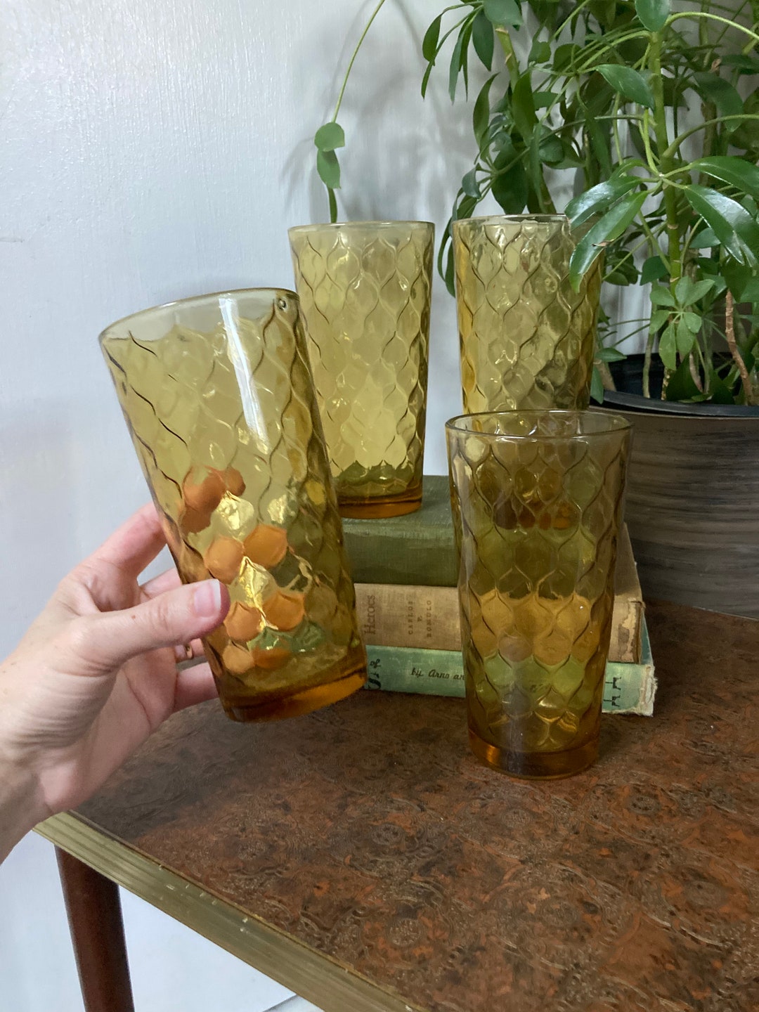 Amber Mermaid Scales Glasses - Etsy