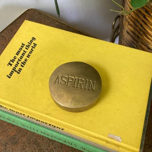 Brass Aspirin Box - Etsy
