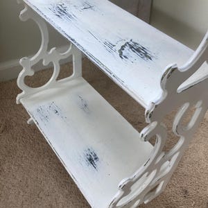Ornate Distressed White Shelf. C - Etsy