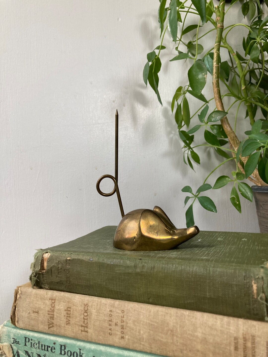 Vintage Brass Mouse With Pointed Tail - Etsy