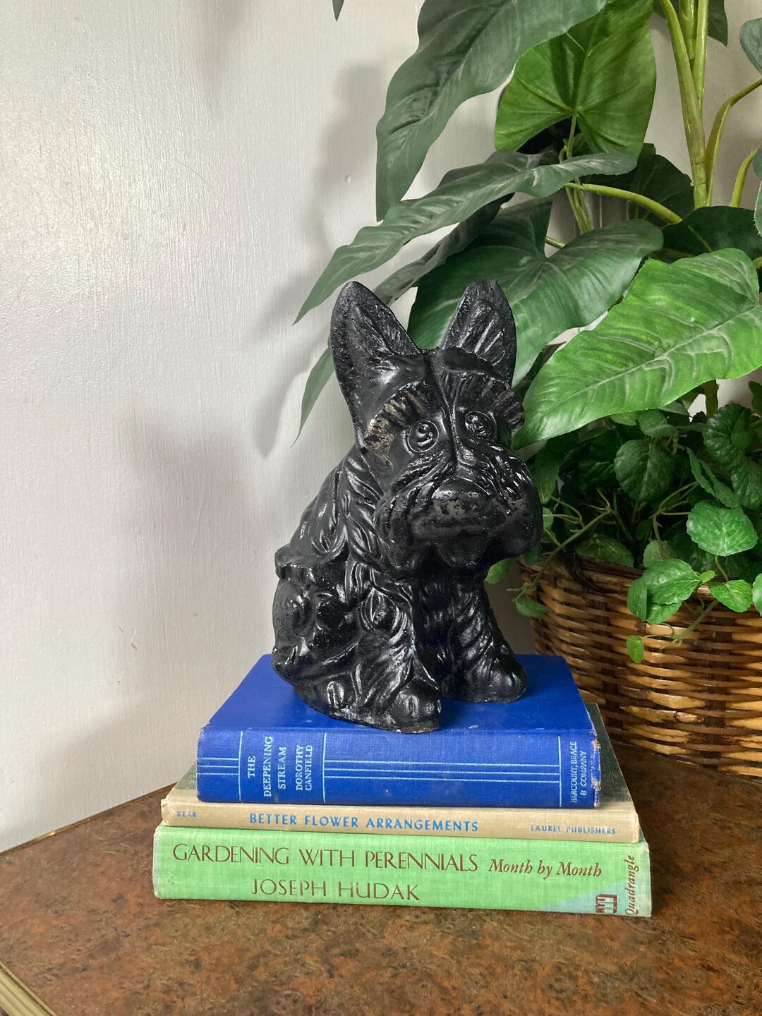 Vintage Concrete Scottie Dog Statue. B1229 - Etsy
