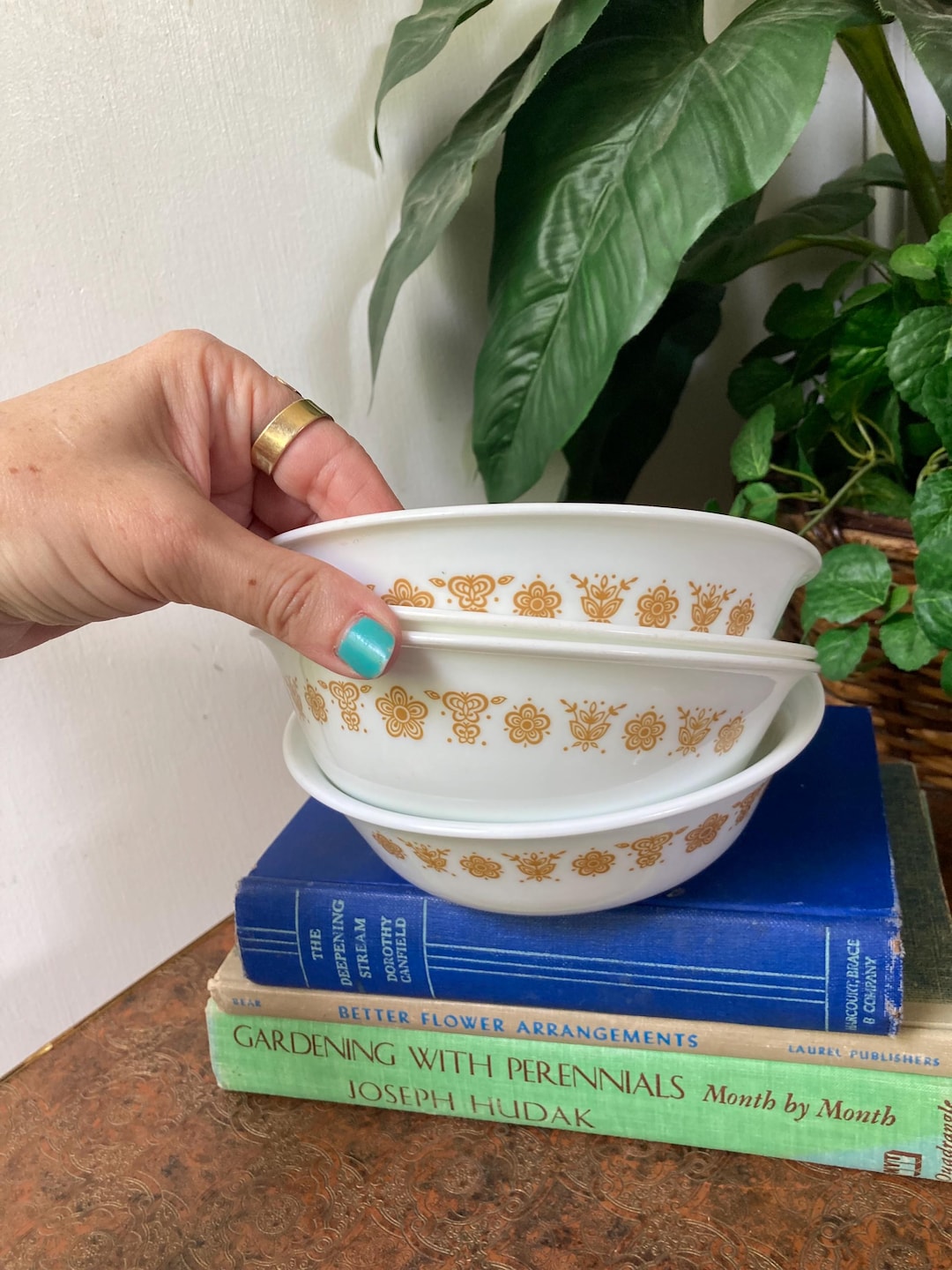 Vintage Corelle Bowls - Set of 4 - Floral Design - Etsy