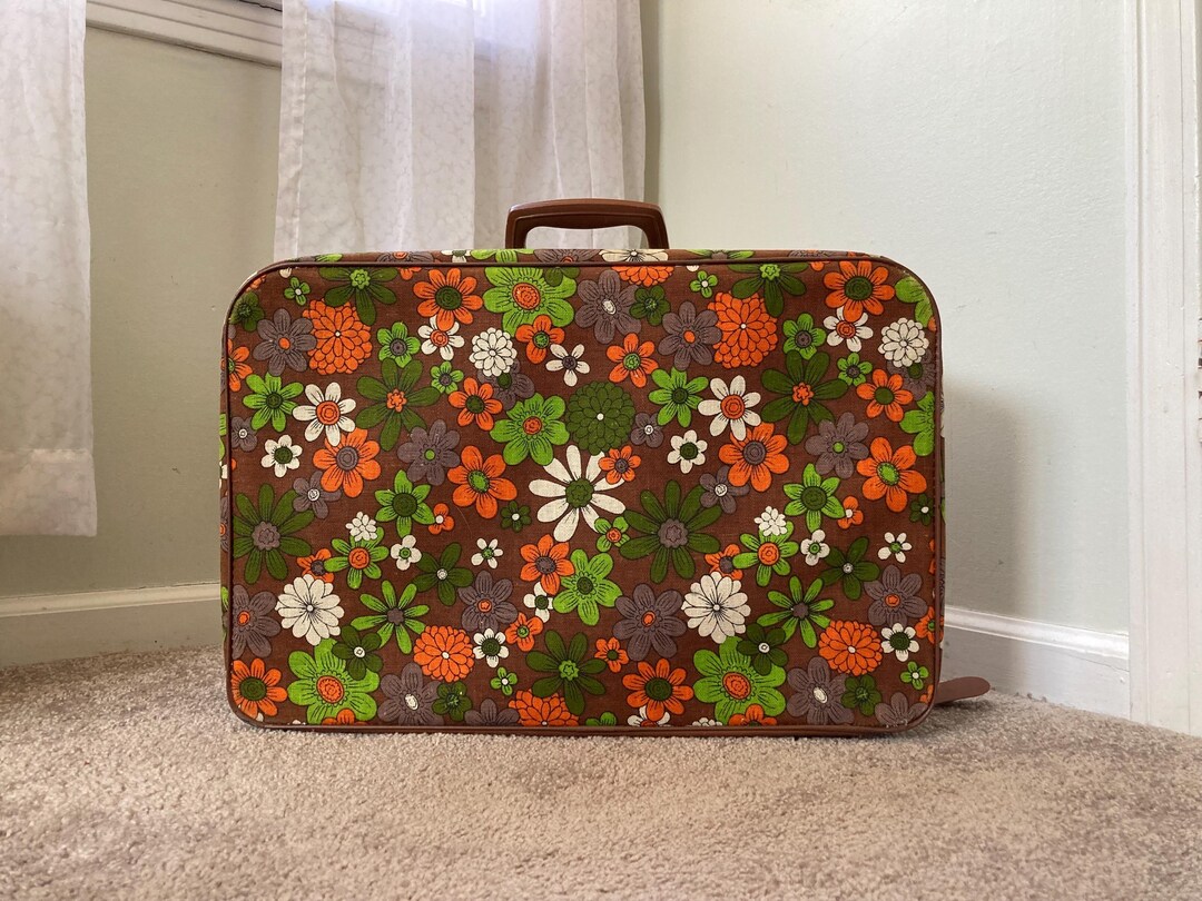Large Floral Bantam Luggage. B - Etsy