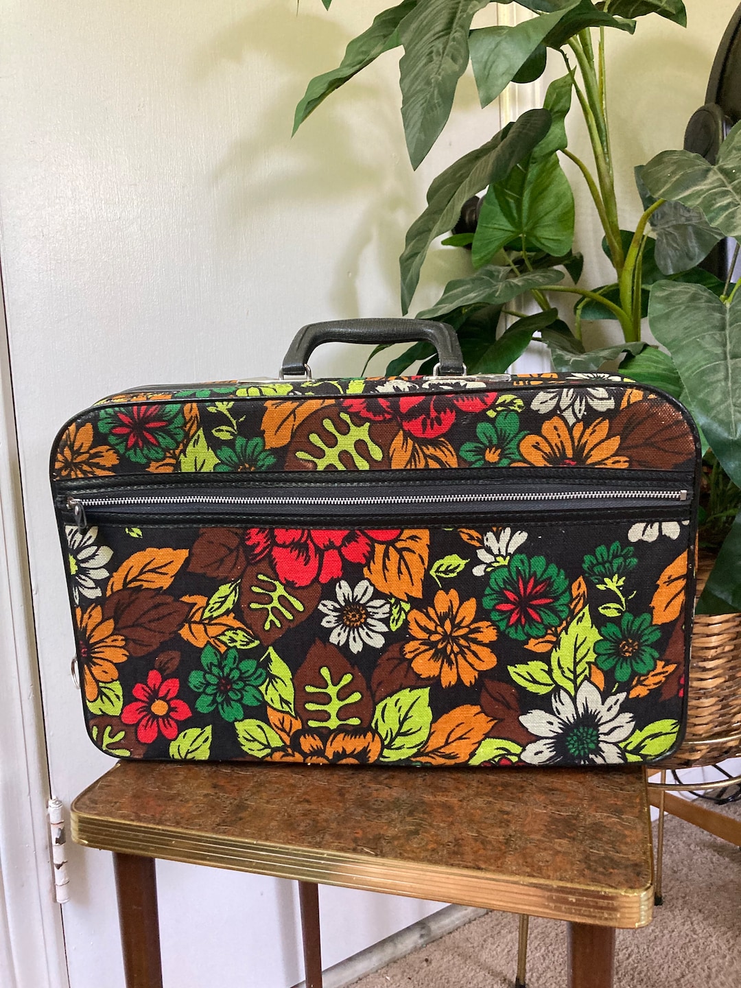 Vintage Floral Bantam Overnight Luggage. B - Etsy
