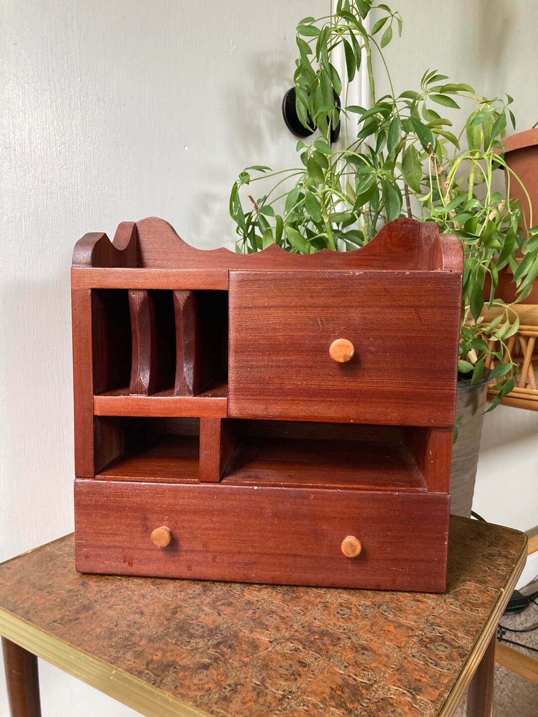 Wood Desk Organizer. C - Etsy