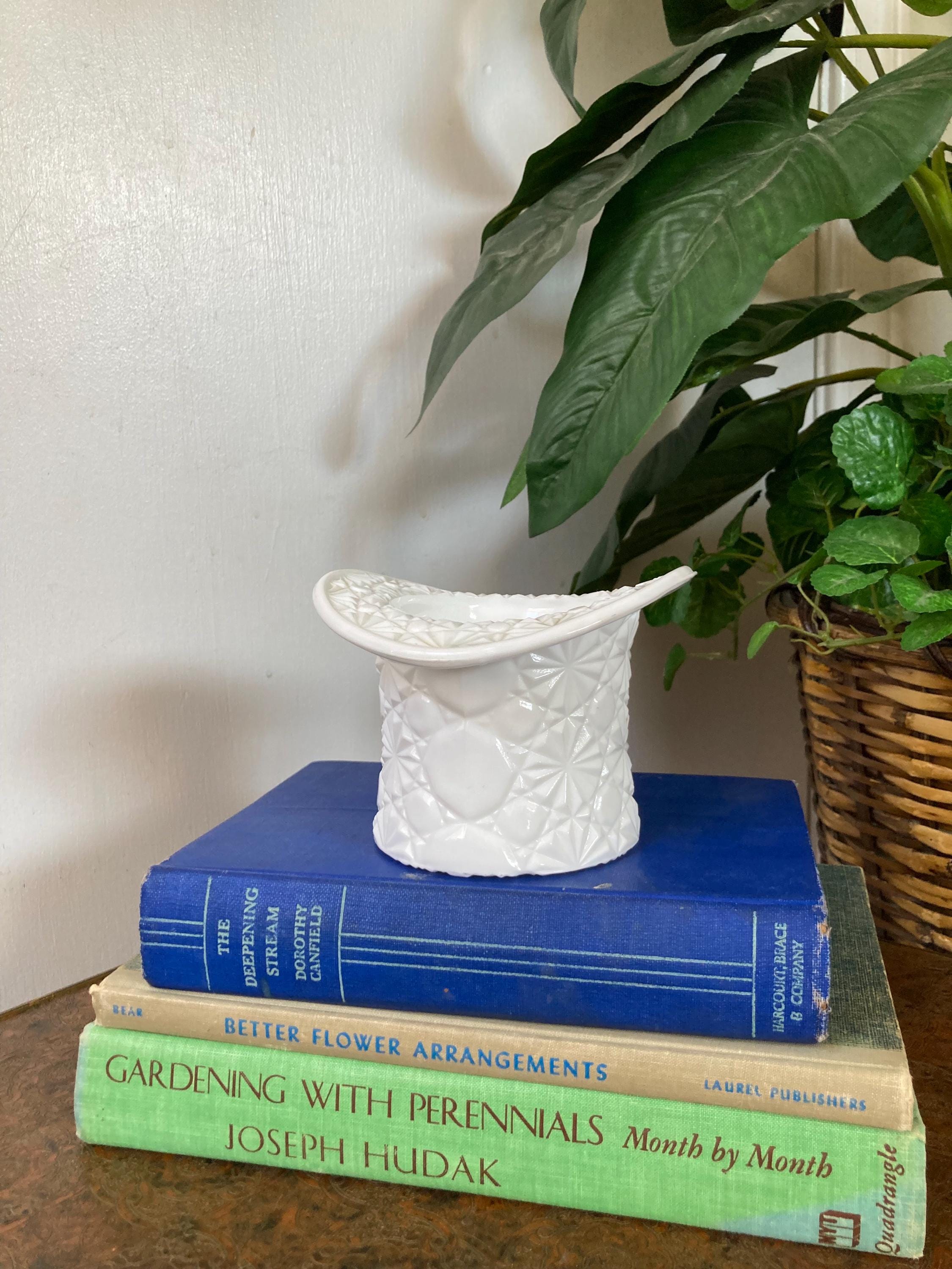 Milk Glass Hat - Etsy