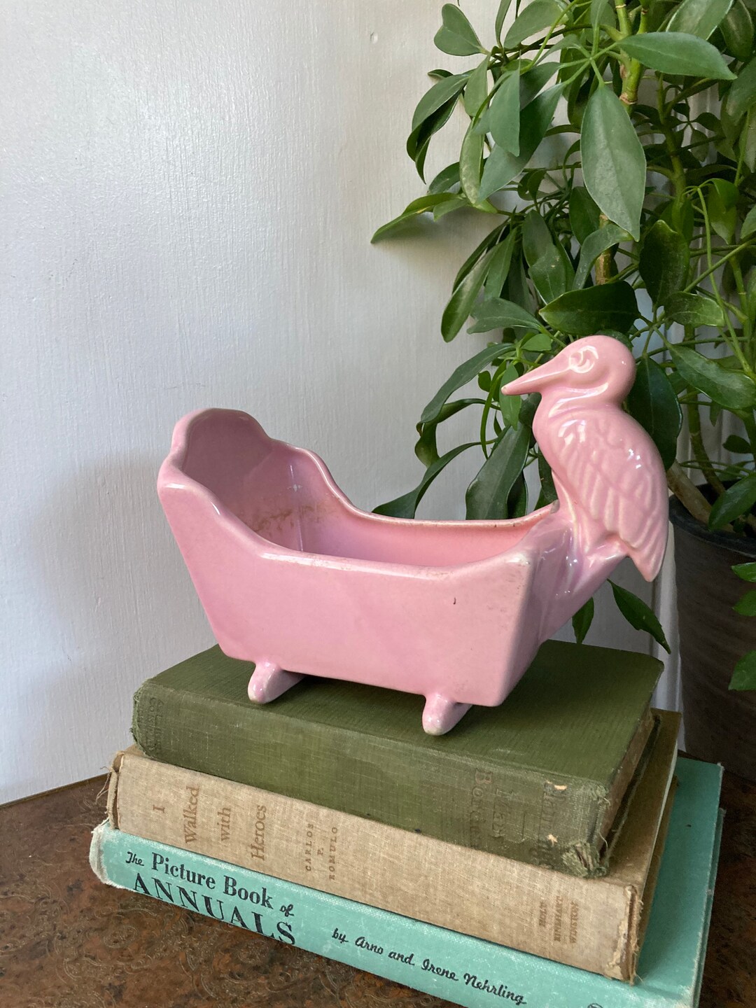 Pink Bird Planter - Etsy