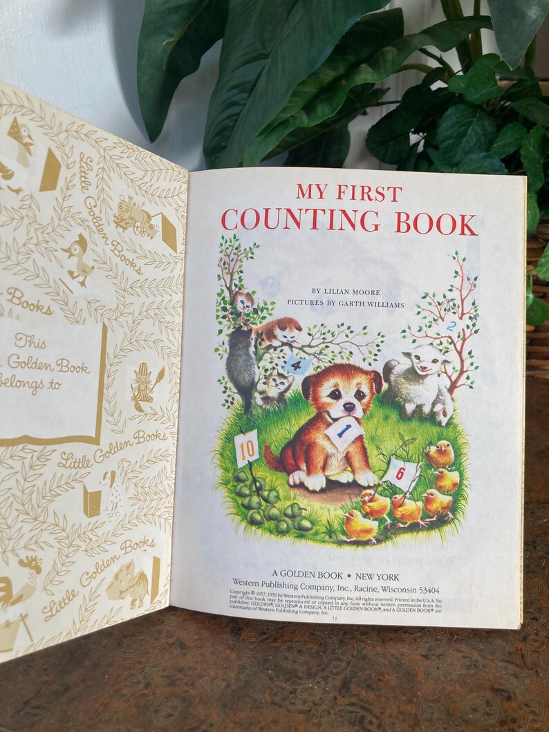 Little Golden Book My First Counting Book - Etsy