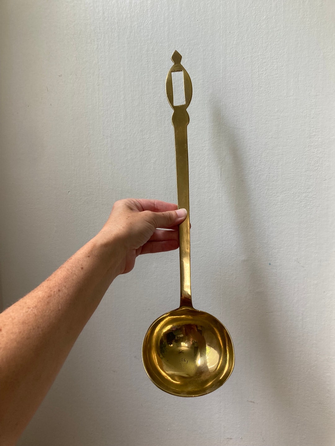 Long Brass Dipper Spoon - Etsy