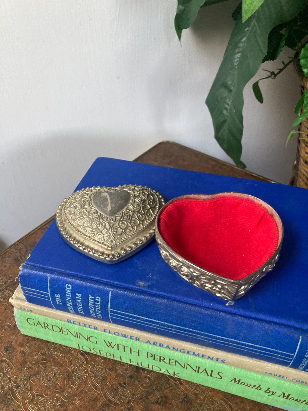 Silver Heart Box - Etsy
