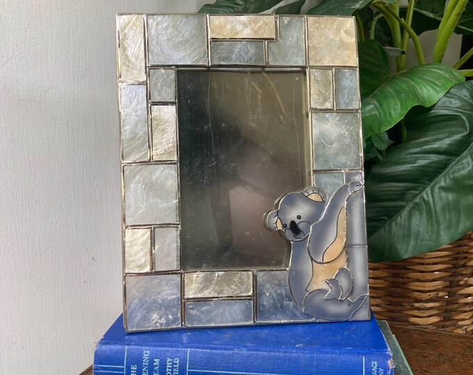 Vintage Capiz Shell Koala Photo Frame - Etsy
