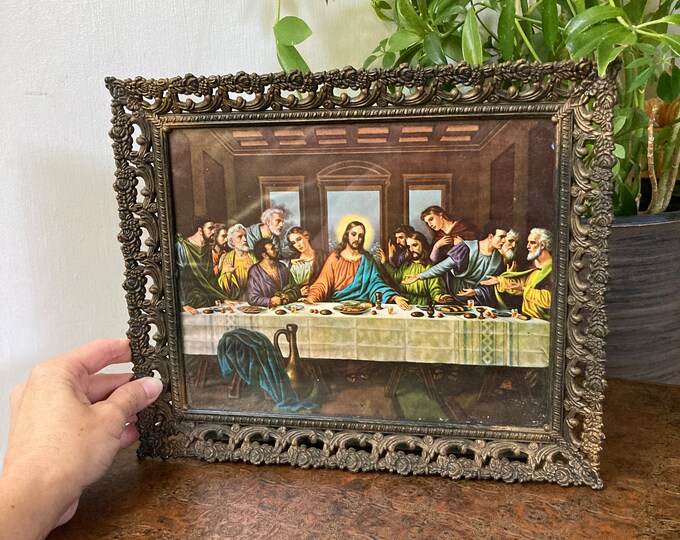 Vintage Last Supper Print Etsy