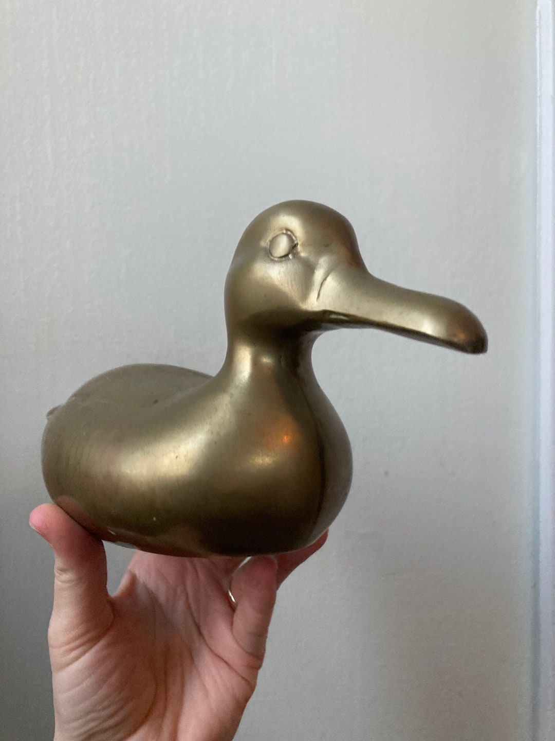 Large Brass Duck - Etsy