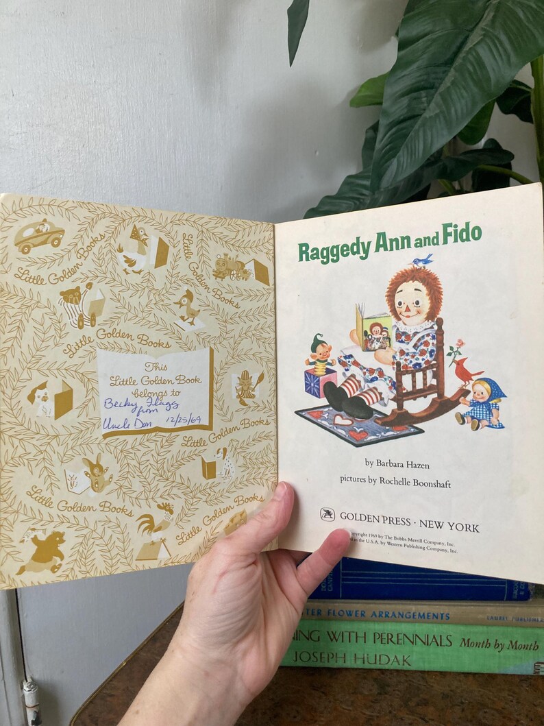 Raggedy Ann and Fido Little Golden Book - Etsy