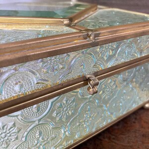 Glass and Brass Box - Etsy
